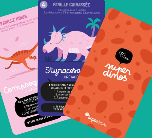Jeu de 7 Familles Dinos - Minus – Les Biscottes